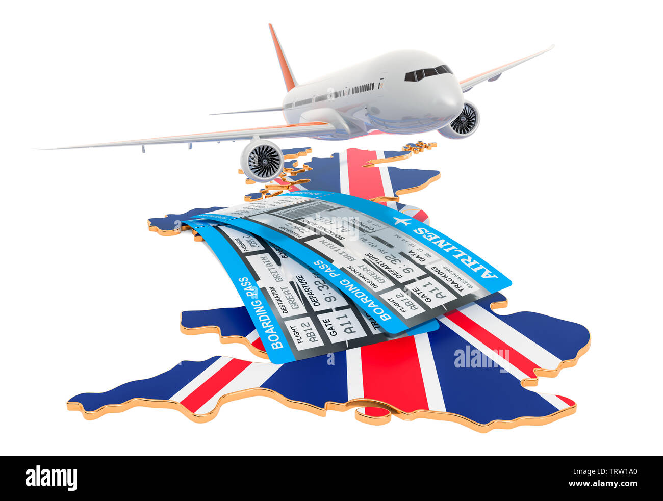 Uk airport map hi-res stock photography and images - Alamy