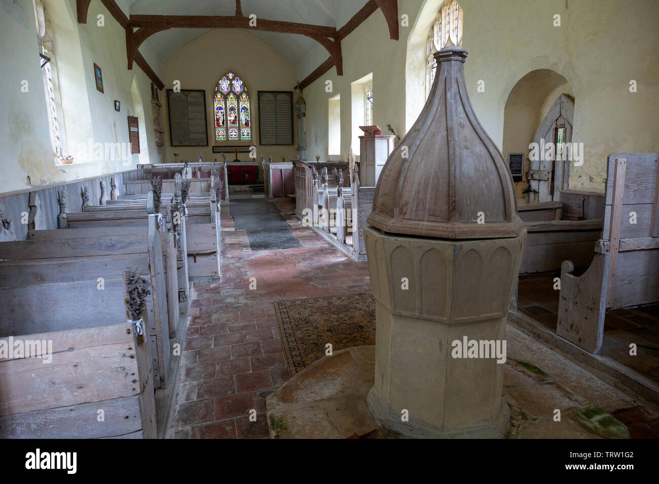 Historic interior unchanged since 18th century, Church of Saint Mary ...