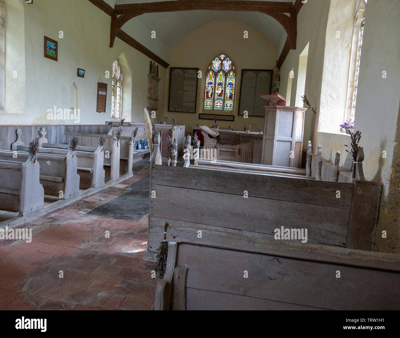 Historic interior unchanged since 18th century, Church of Saint Mary ...