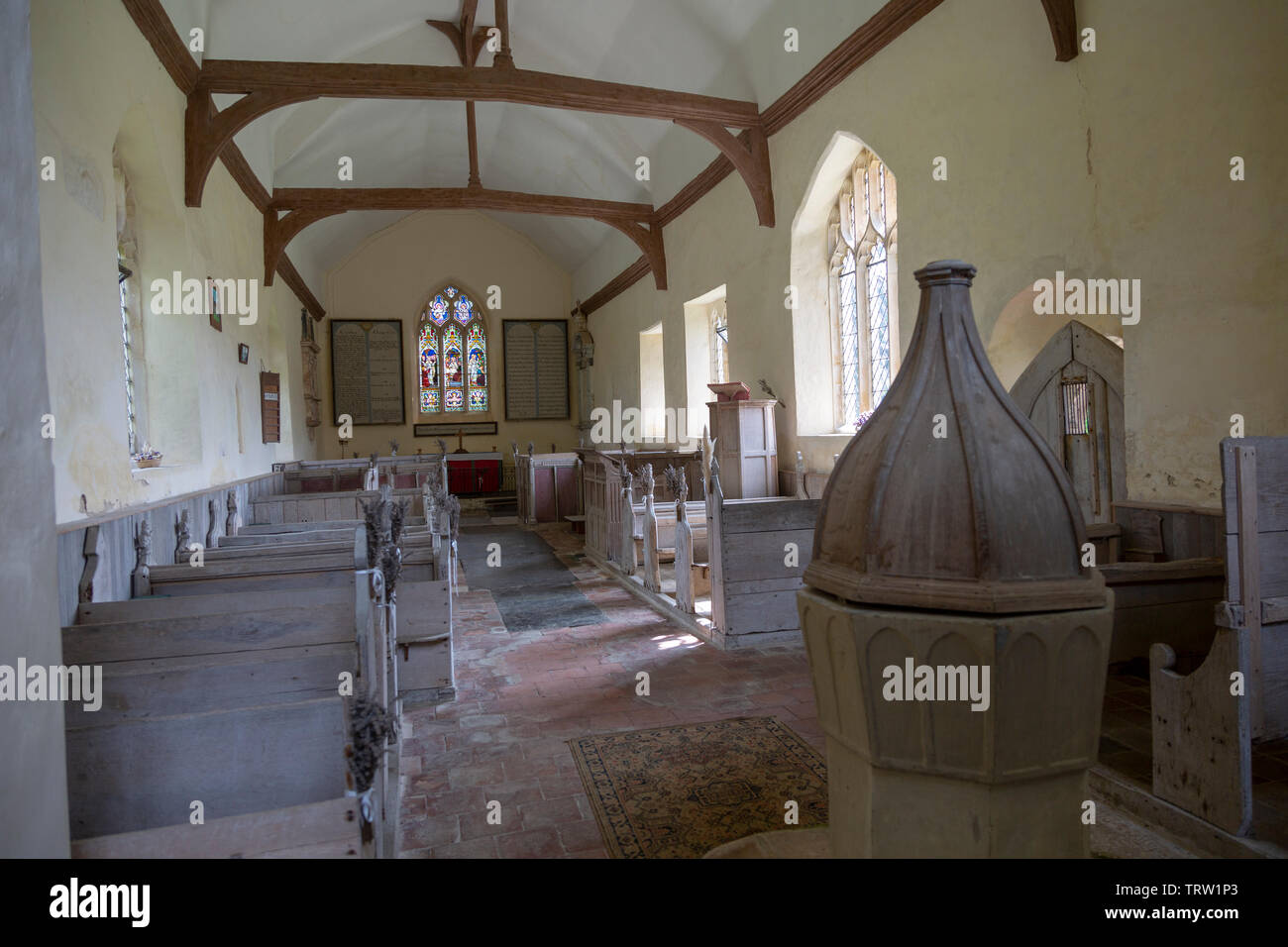 Historic interior unchanged since 18th century, Church of Saint Mary ...