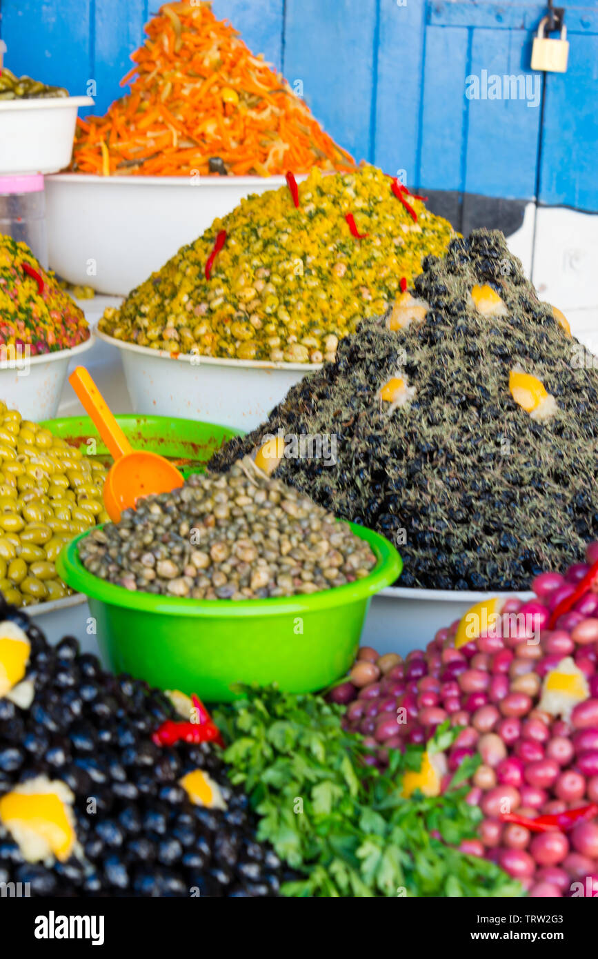 Black olives in morocco hi-res stock photography and images - Alamy