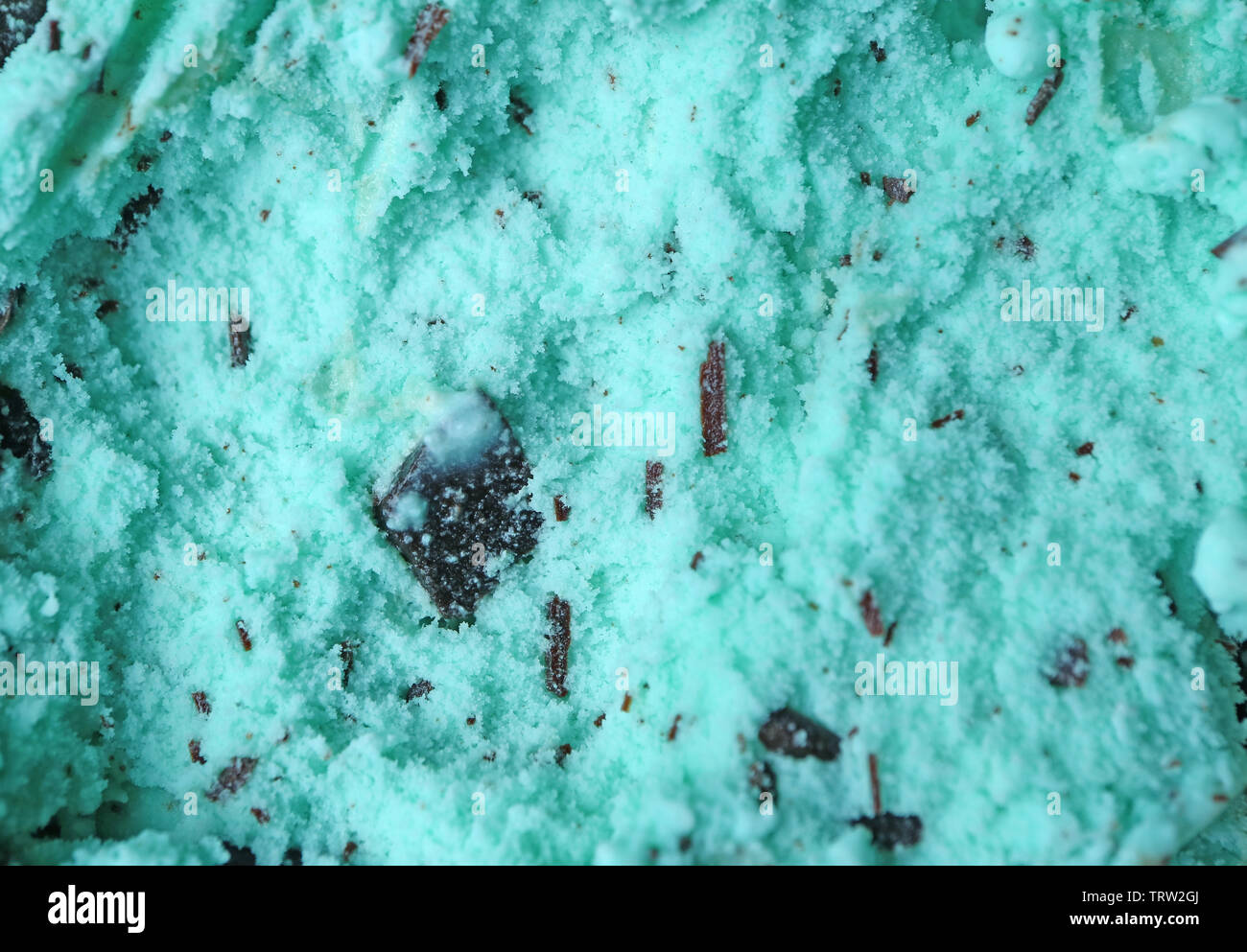 Closeup the Texture of Mint Chocolate Chip Ice Cream for Background or ...