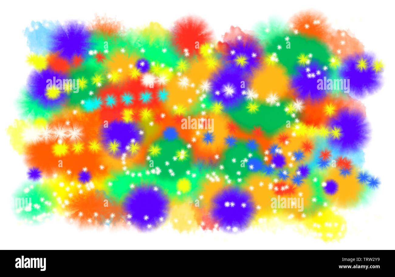 Abstract artistic color blots background Stock Photo - Alamy