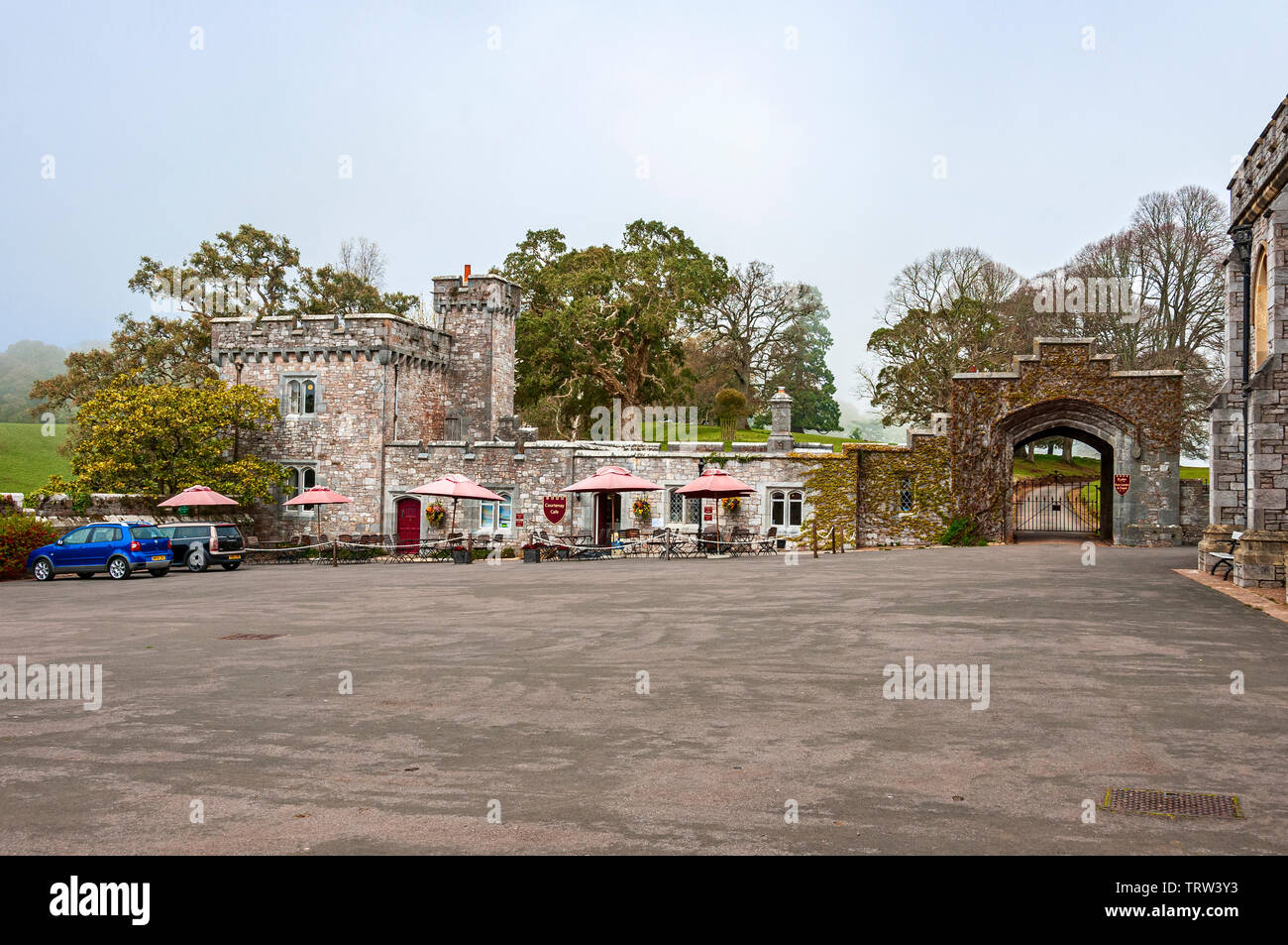 Powderham Castle Gate High Resolution Stock Photography and Images - Alamy
