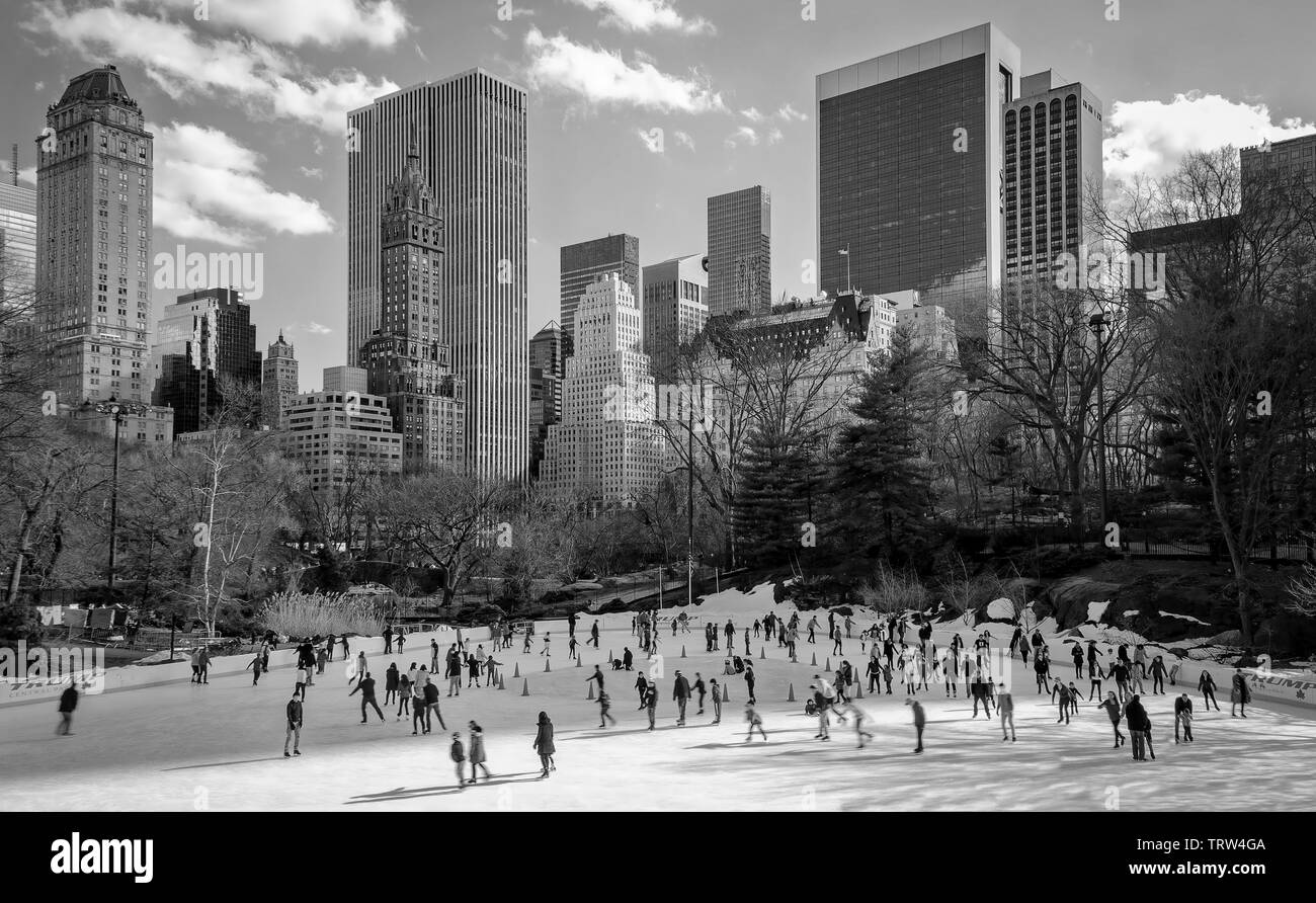 The Wollman Ice Rink in Central Park, New York City Stock Photo - Alamy