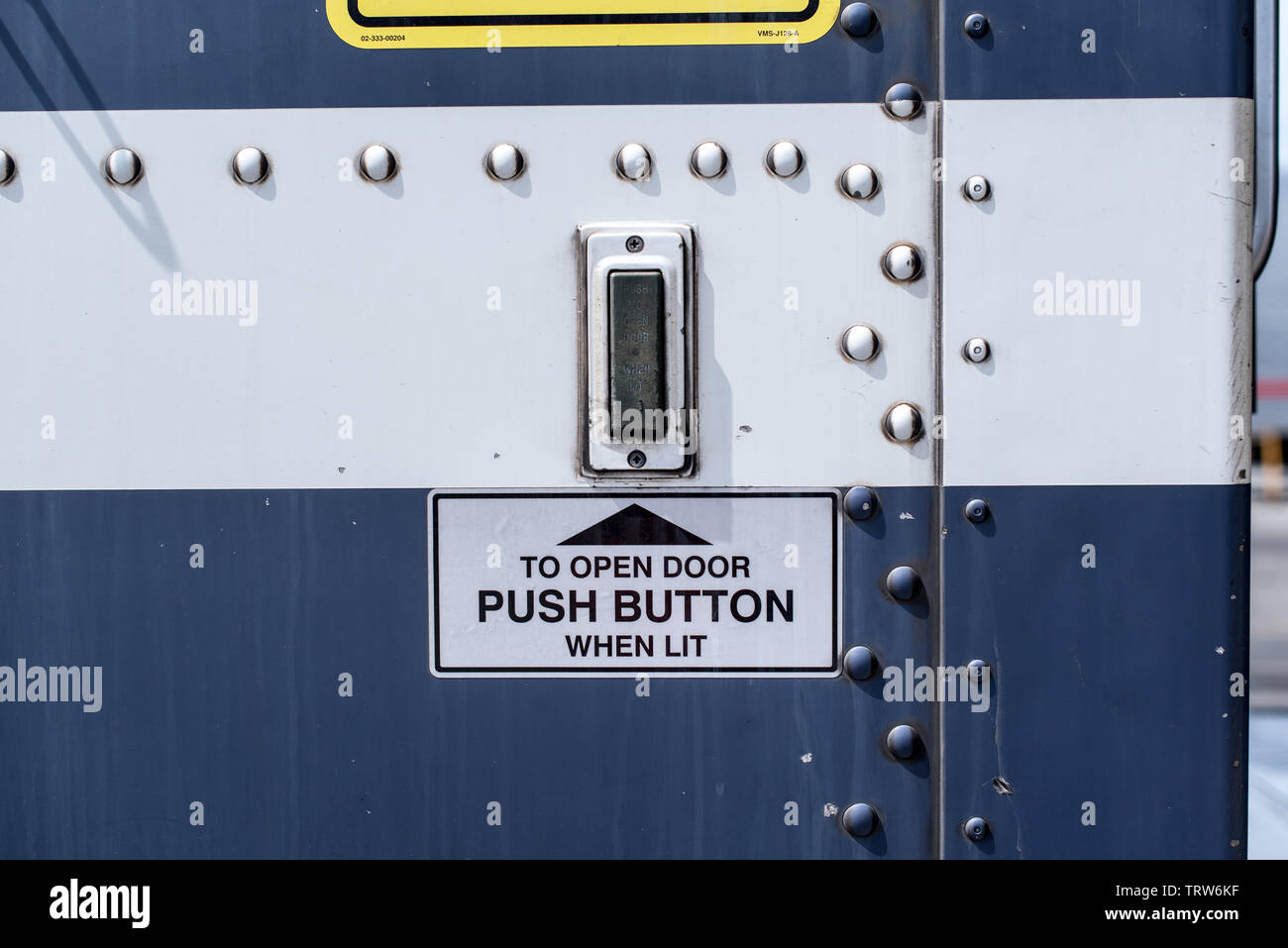 Train door button hi-res stock photography and images - Alamy