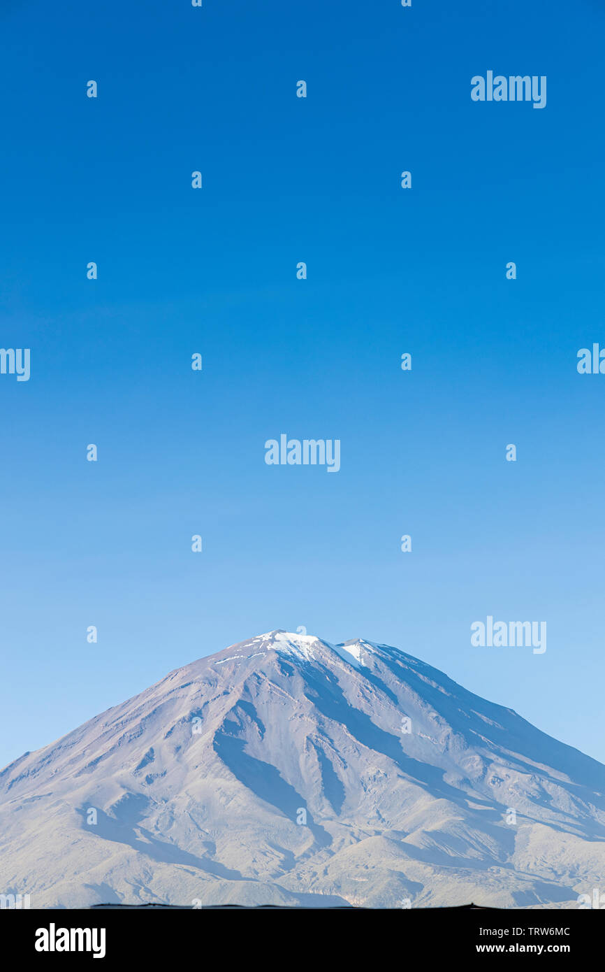 The Mountain Of Volcano El Misti Arequipa High Resolution Stock ...
