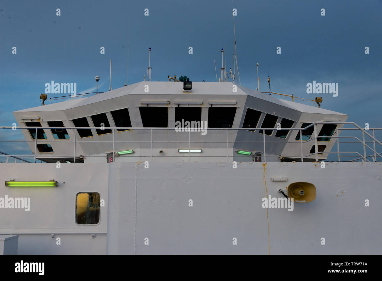 Cargo ship bridge interior hi-res stock photography and images - Alamy