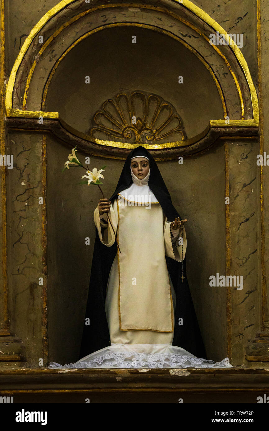 Statue of a nun, Monasterio de Santa Catalina, monastery, religious ...