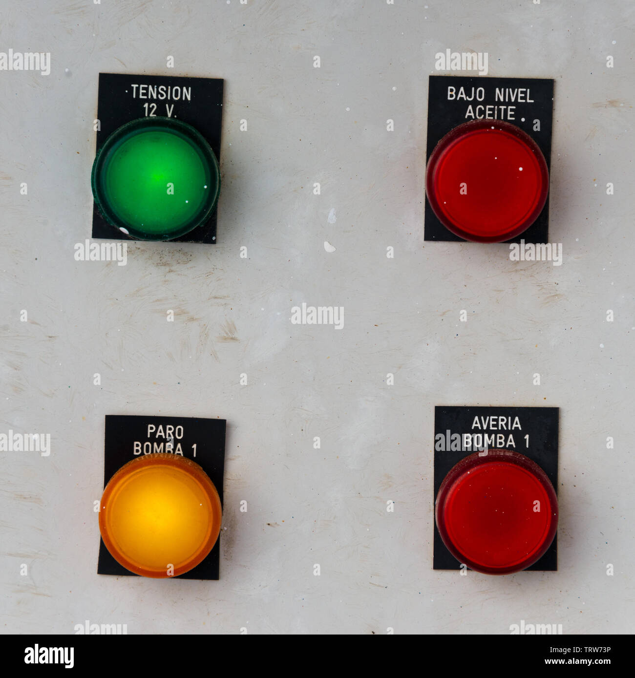 control panel on board of ferry in the mediteranean sea Stock Photo - Alamy