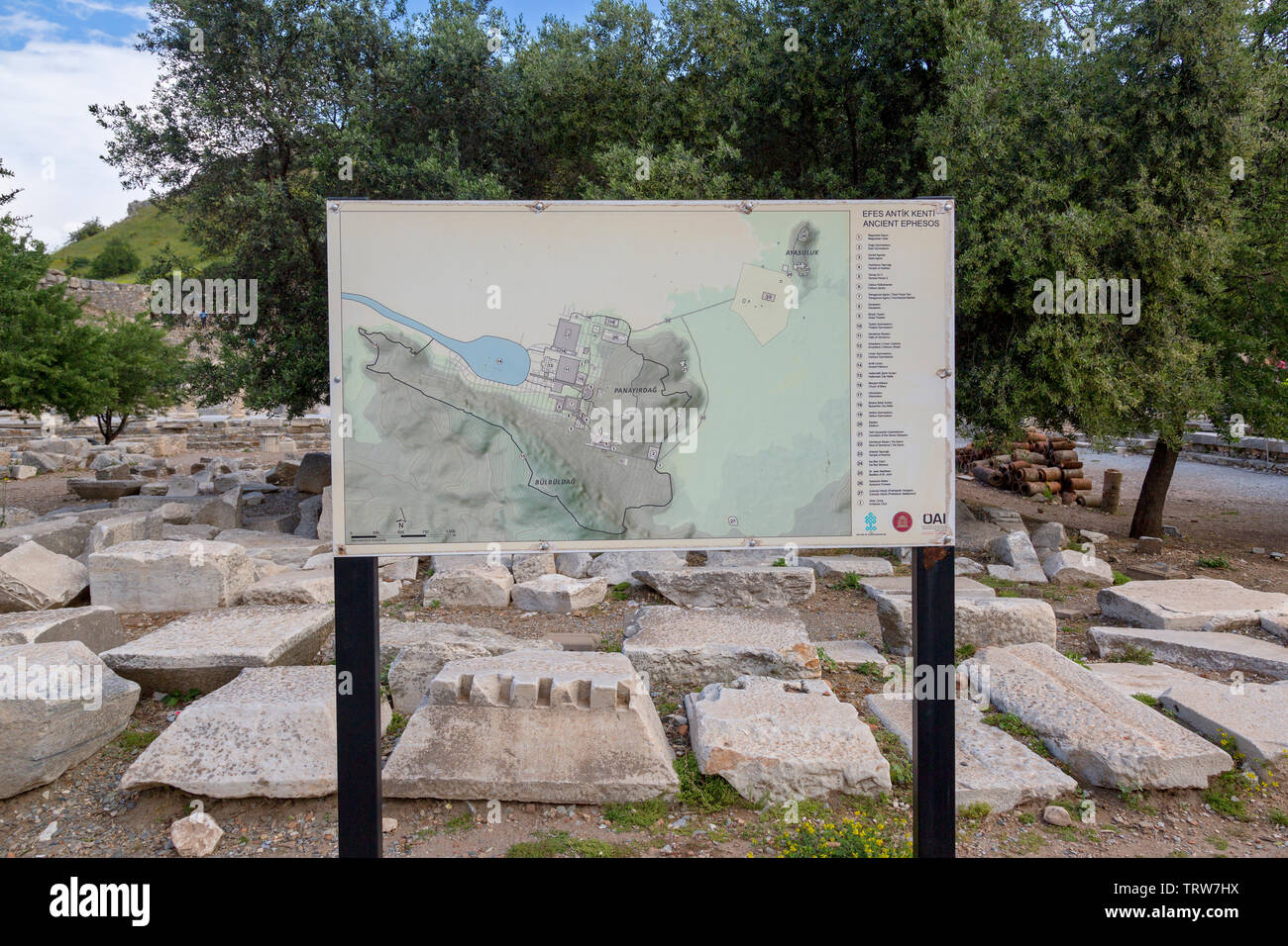 Map Showing Ephesus