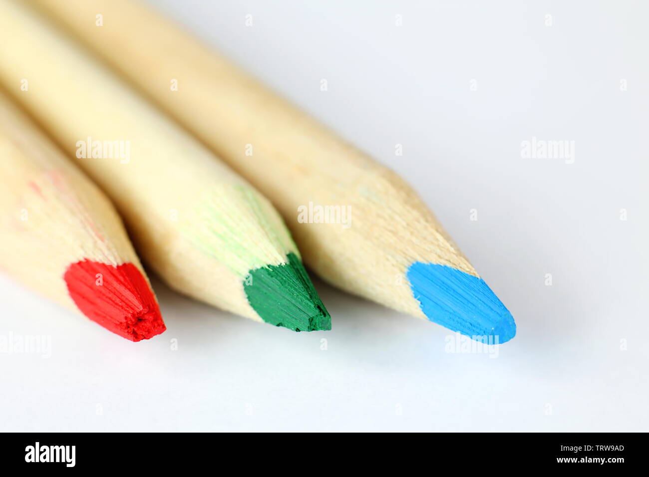 Crayons with wooden sheath suitable for grinding and drawing Stock ...