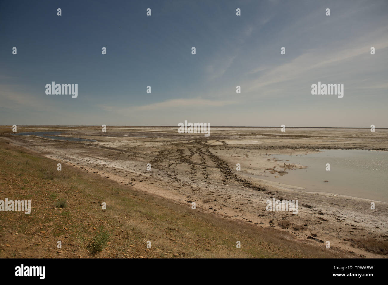 The dried-up Aral sea, the water crisis on the planet and the concept ...