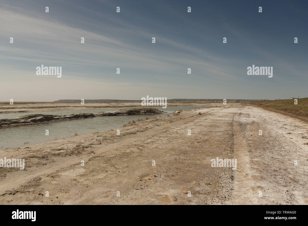 The dried-up Aral sea, the water crisis on the planet and the concept ...