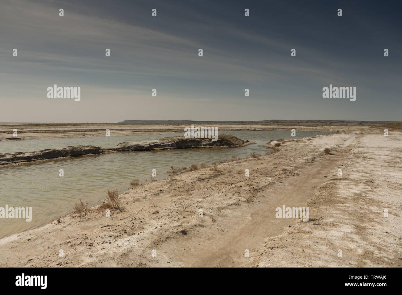 The dried-up Aral sea, the water crisis on the planet and the concept ...