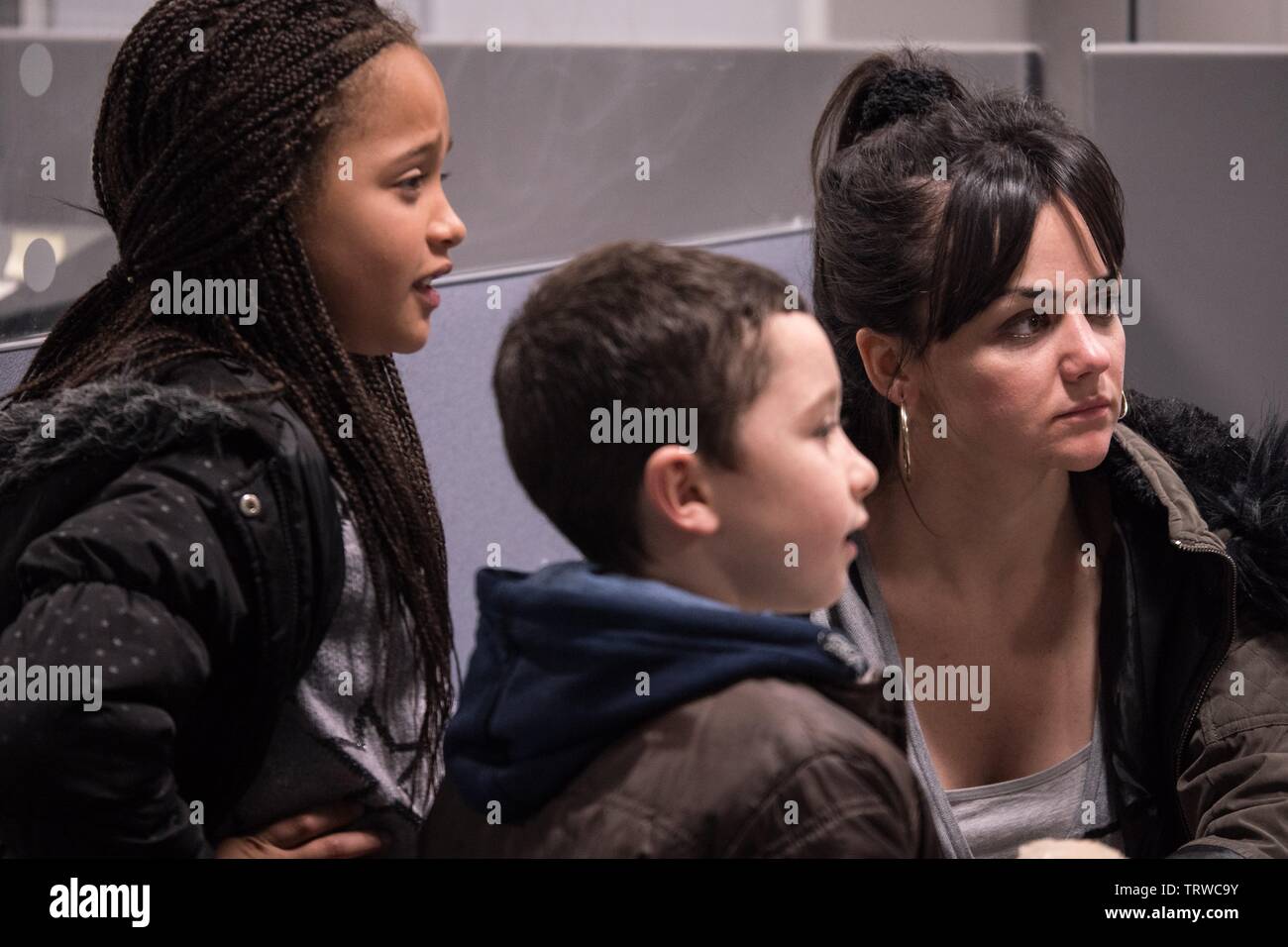 HAYLEY SQUIRES , BRIANA SHANN and DYLAN MCKIERNAN in I, DANIEL BLAKE ...