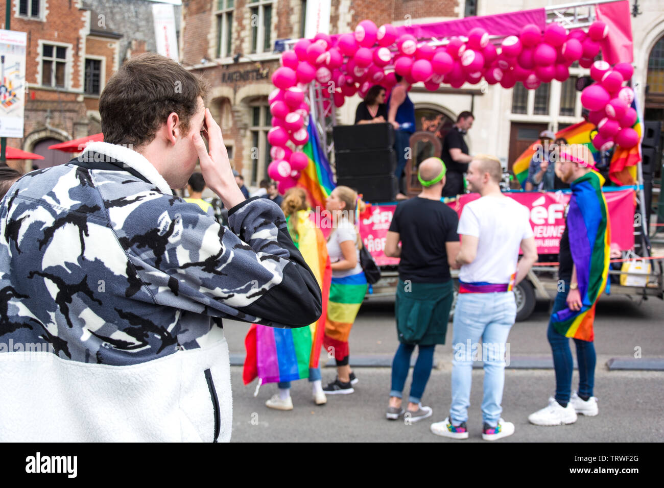 The Belgian Pride 2019 - gay Pride festival / LGBT event, Brussels ...