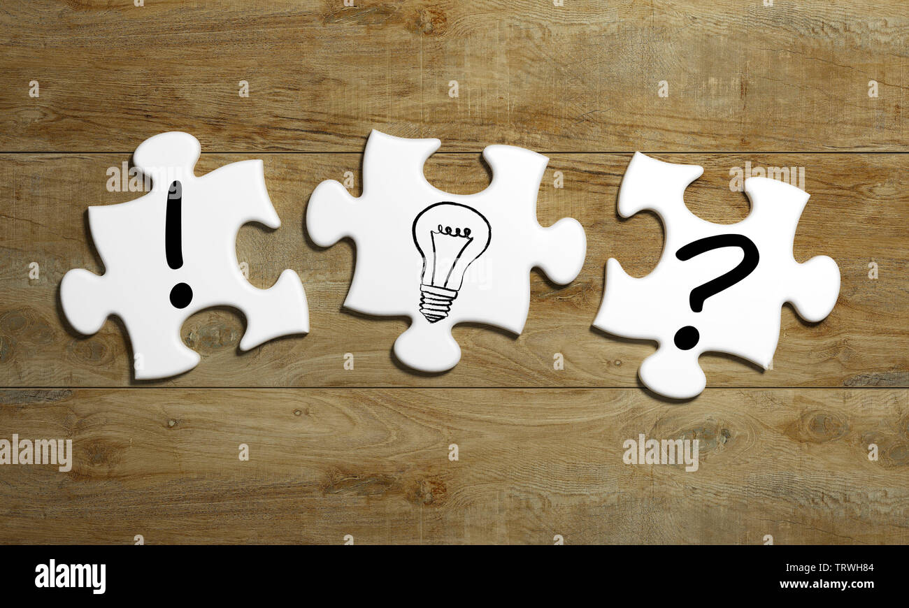 Puzzle Abstract - Illustration Stock Photo - Alamy