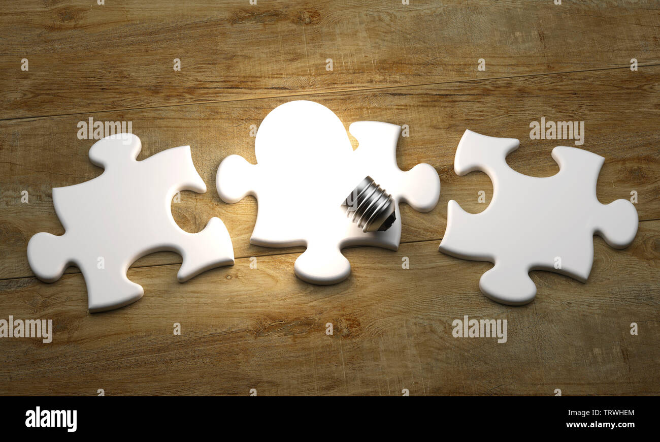 Puzzle Abstract - Illustration Stock Photo - Alamy
