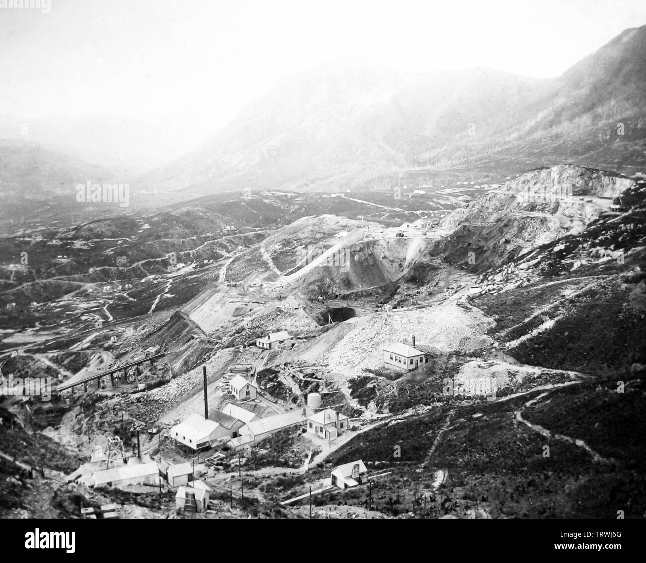 Mount Lyall Copper Mine, Tasmania Stock Photo - Alamy