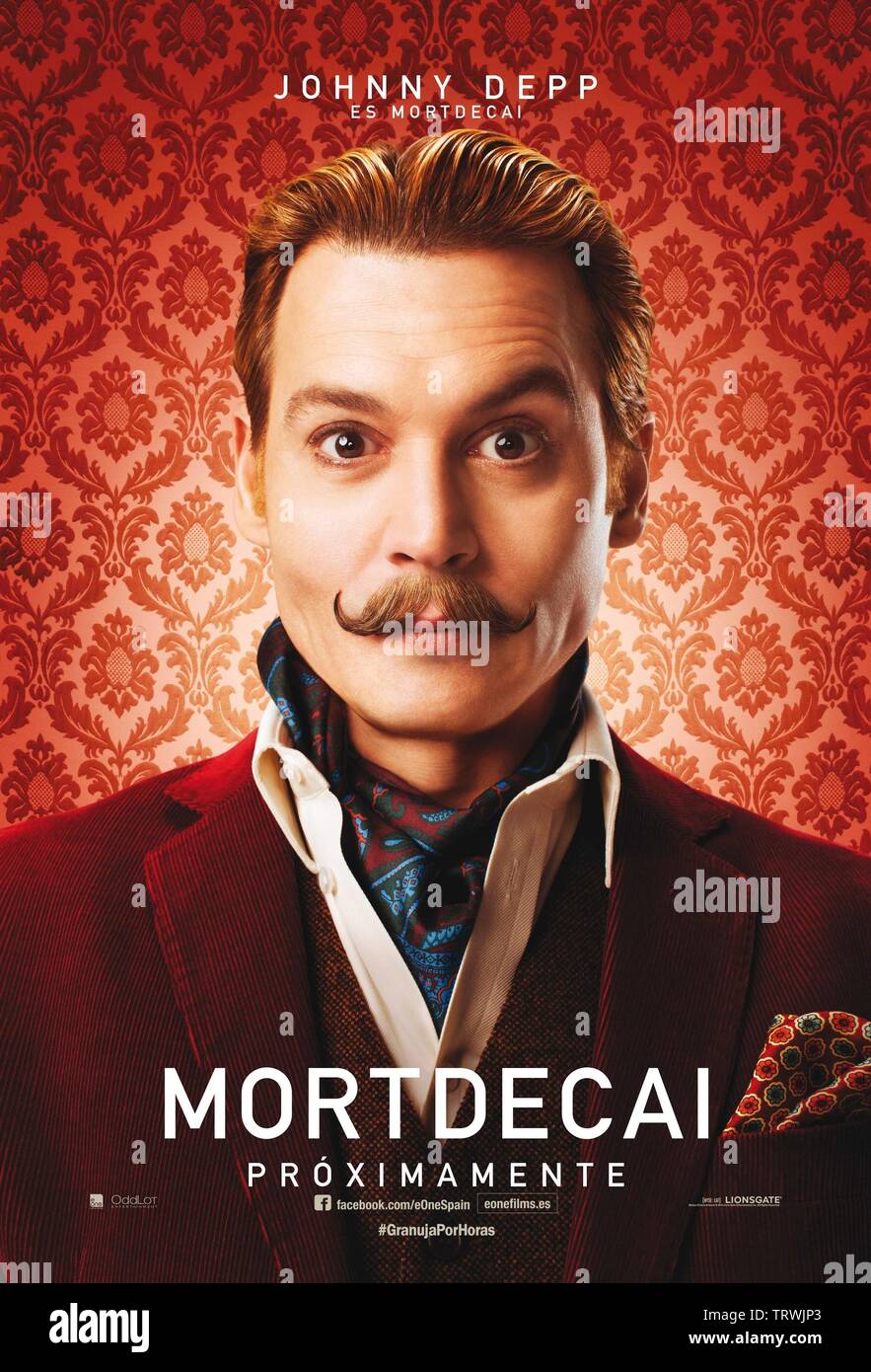 JOHNNY DEPP in MORTDECAI (2015). Copyright: Editorial use only. No ...
