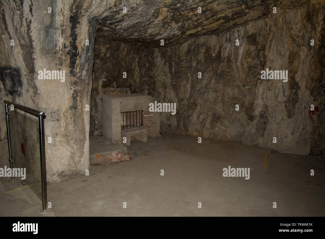 Gunpowder room in The Rock of Gibraltar Stock Photo - Alamy