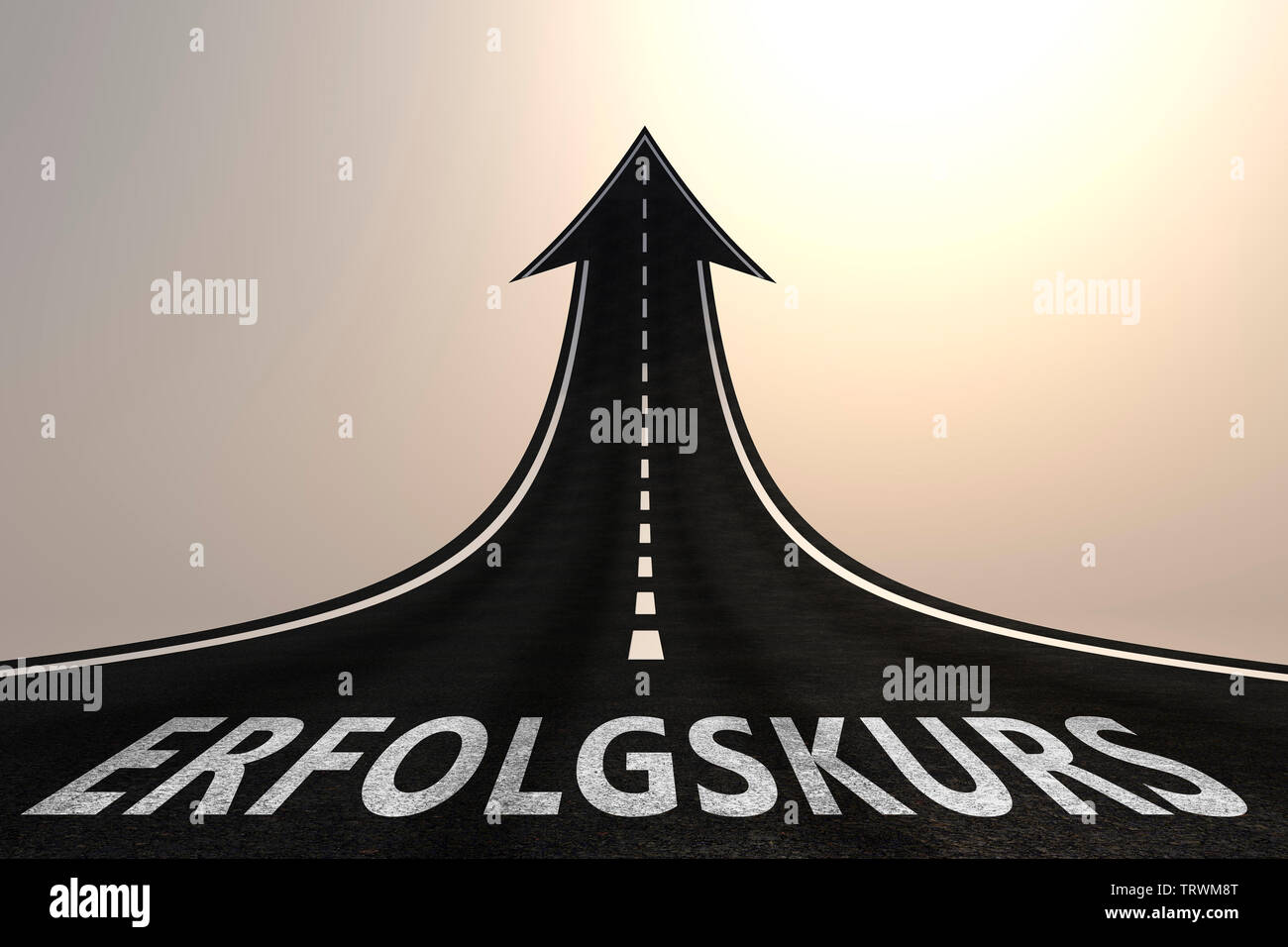 abstact business symbol on arrow way - Illustration Stock Photo - Alamy