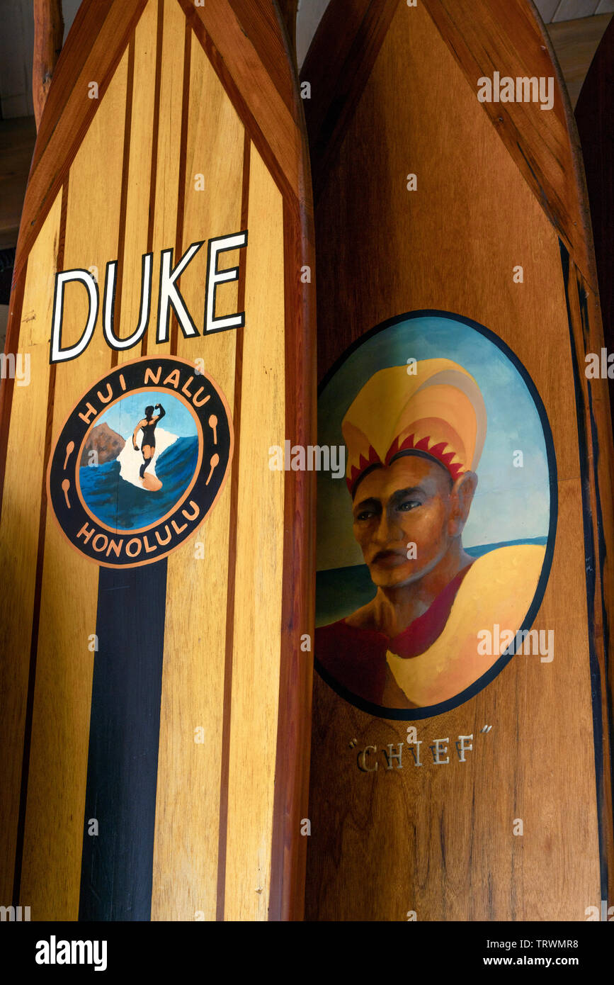 Duke surf board hi-res stock photography and images - Alamy