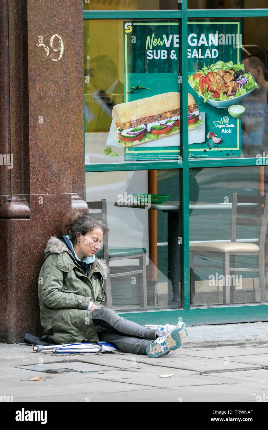 Homeless tramp vagrant sleeping rough hi-res stock photography and ...
