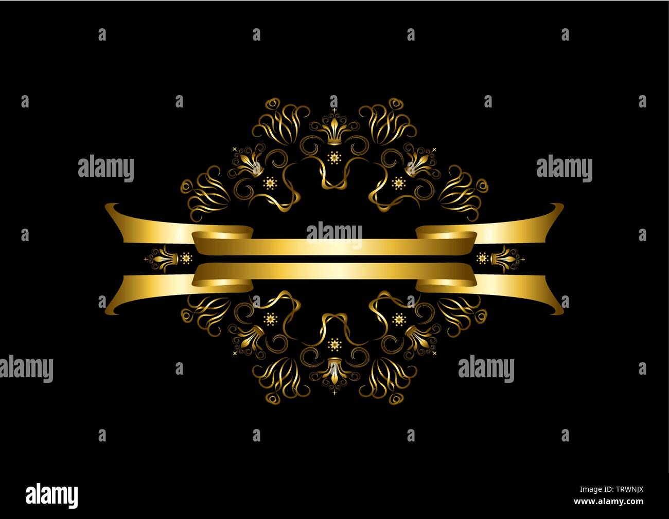 Oval frame vector ribbon hi-res stock photography and images - Alamy