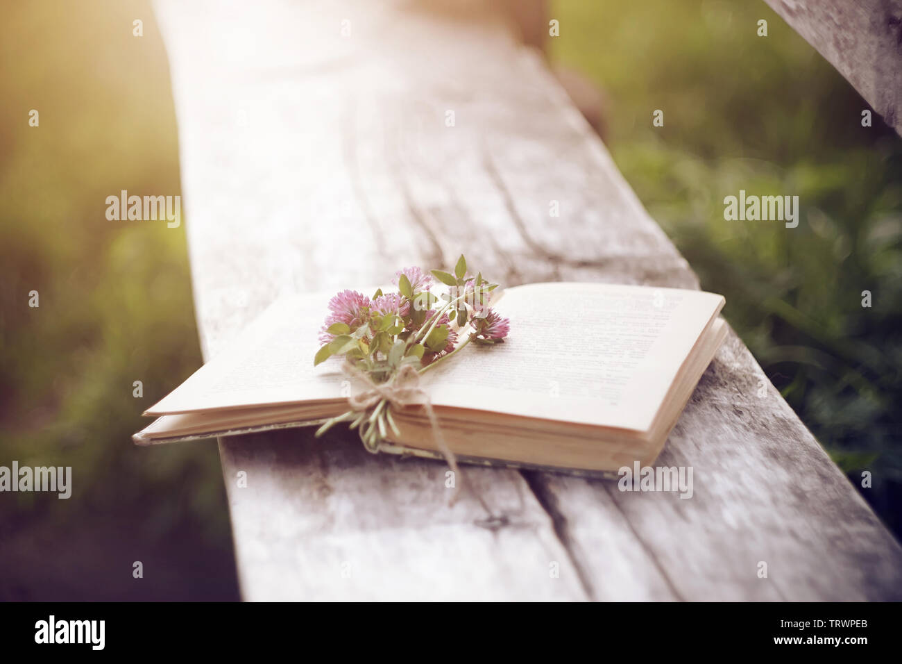 Old book standing open hi-res stock photography and images - Alamy