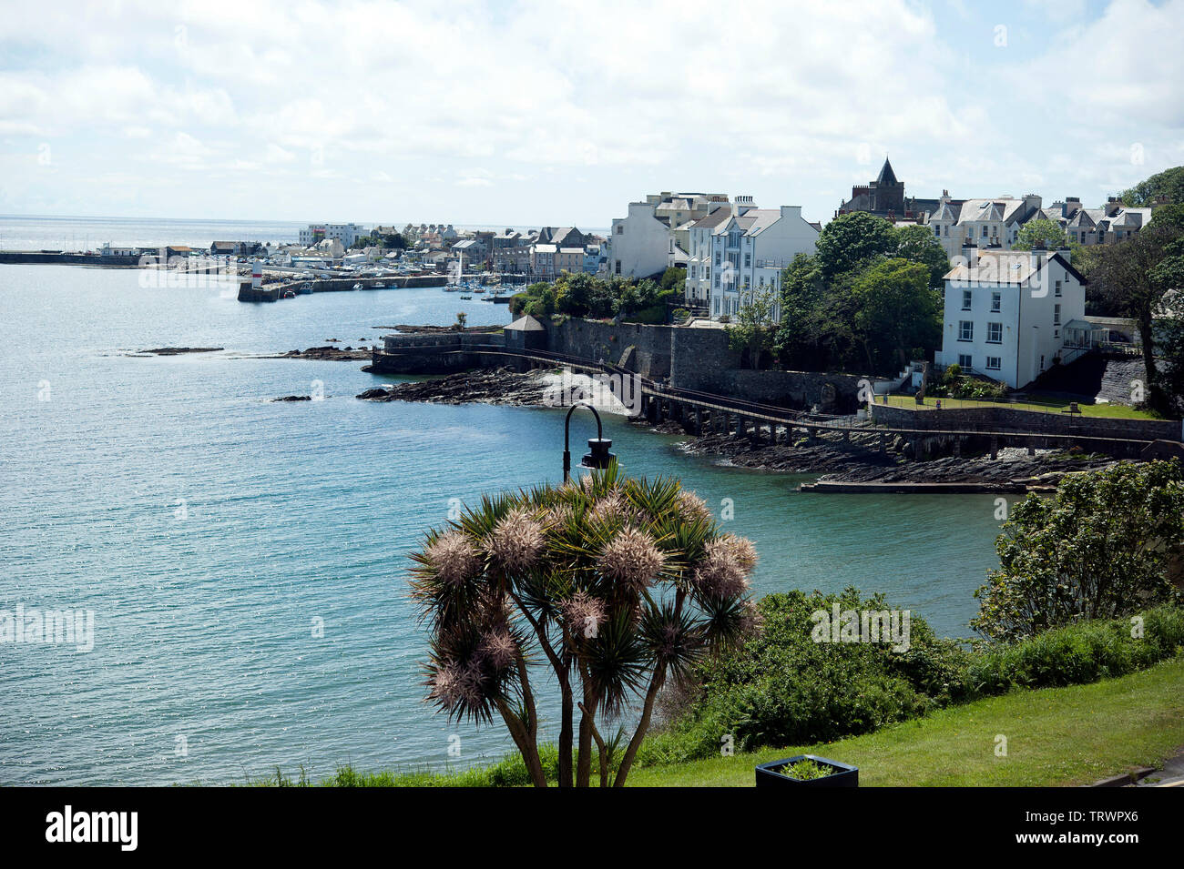 The harbour, Port St. Mary, Isle of Man, British Isles Stock Photo - Alamy