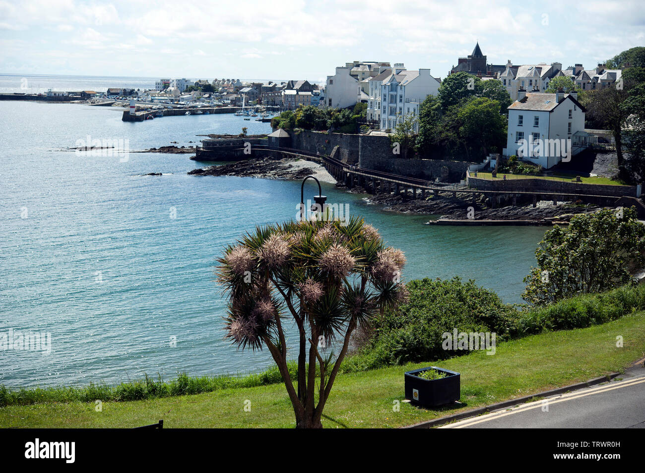 The harbour, Port St. Mary, Isle of Man, British Isles Stock Photo - Alamy