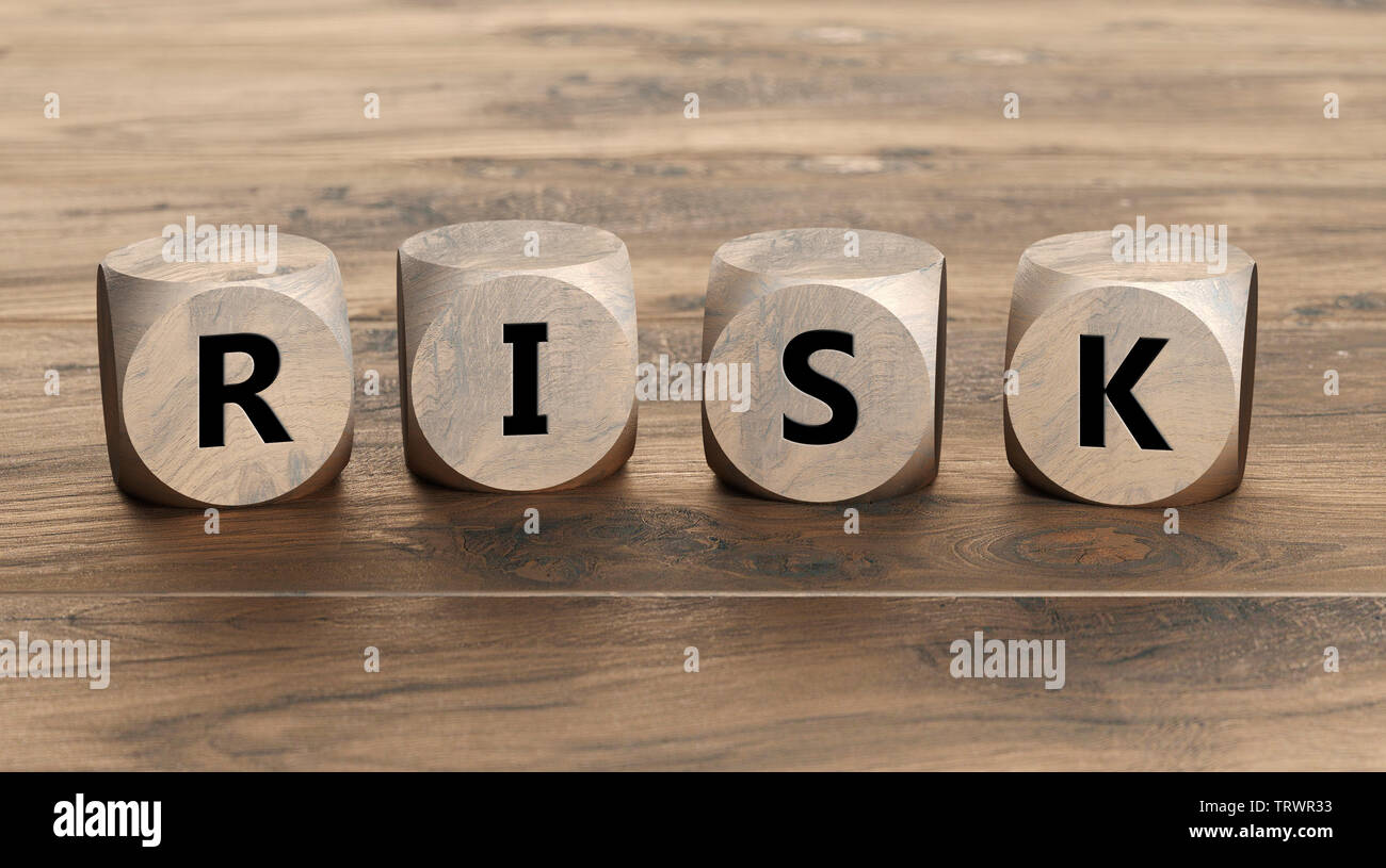 business symbol on wooden cubes - Illustration Stock Photo - Alamy