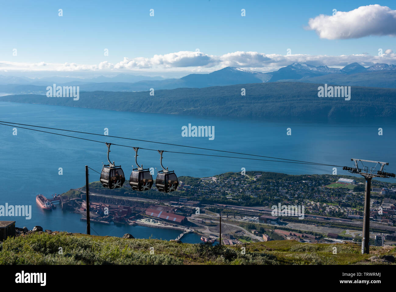 Summer cloudy sea panorama norway hi-res stock photography and images ...