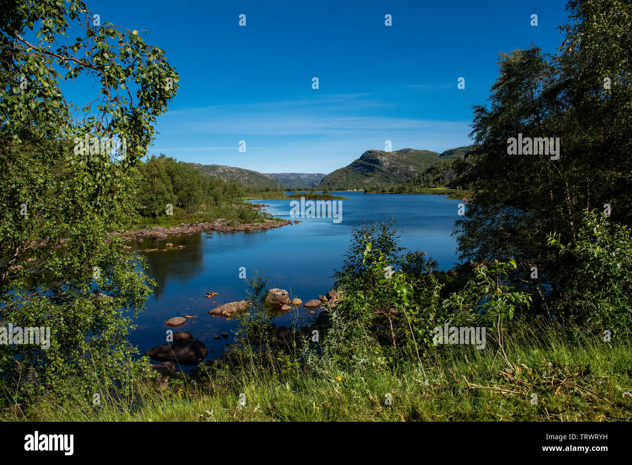 Lake in Eastern Norway / Telemark, Scandinavia Stock Photo - Alamy