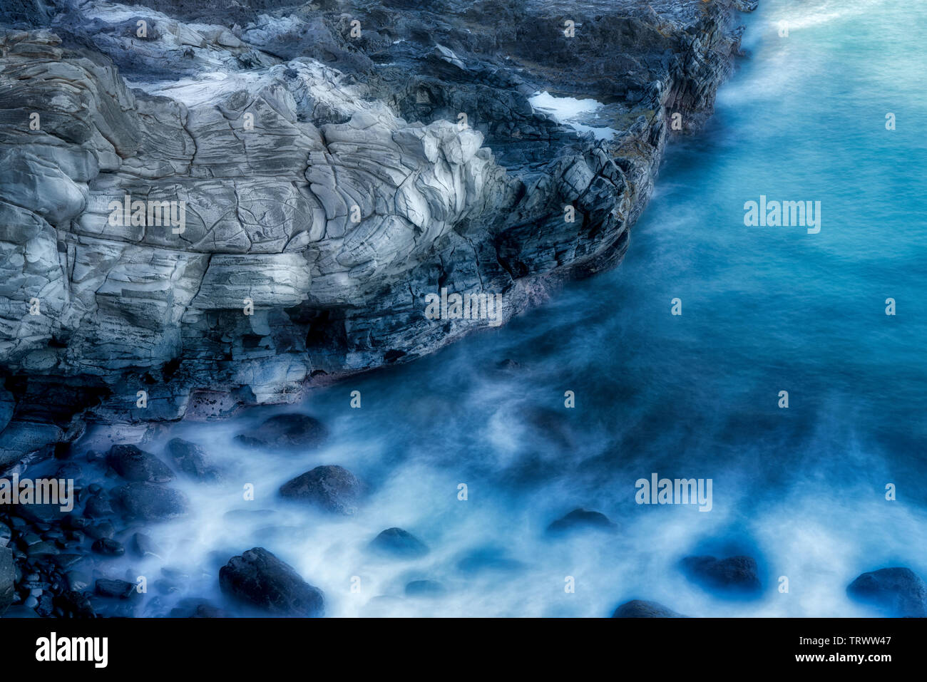 rock formation and shoreline at Kapalua, Maui, Hawaii Stock Photo - Alamy