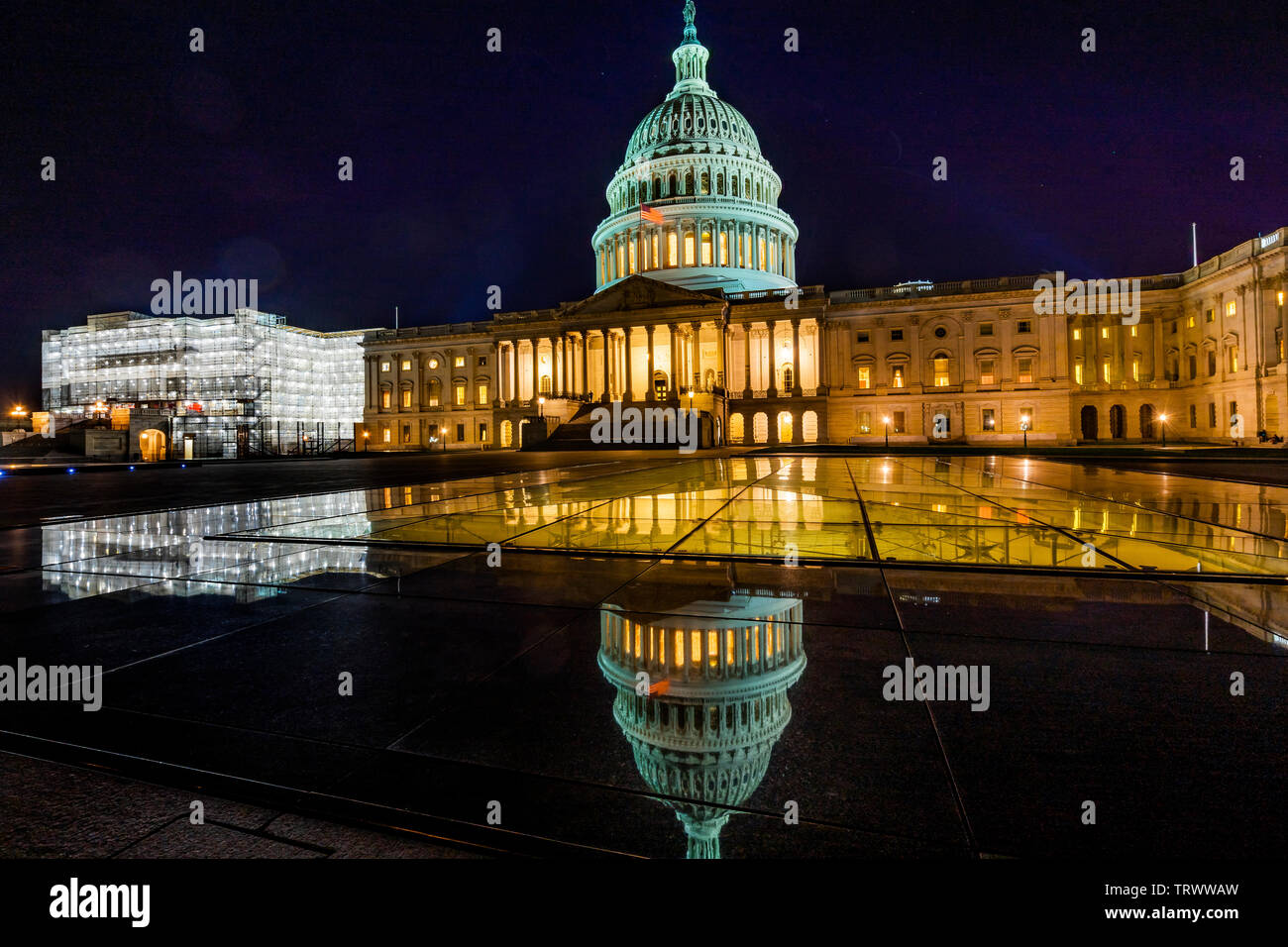 US Capitol Reflection North Side Congress House Representatives Senate ...