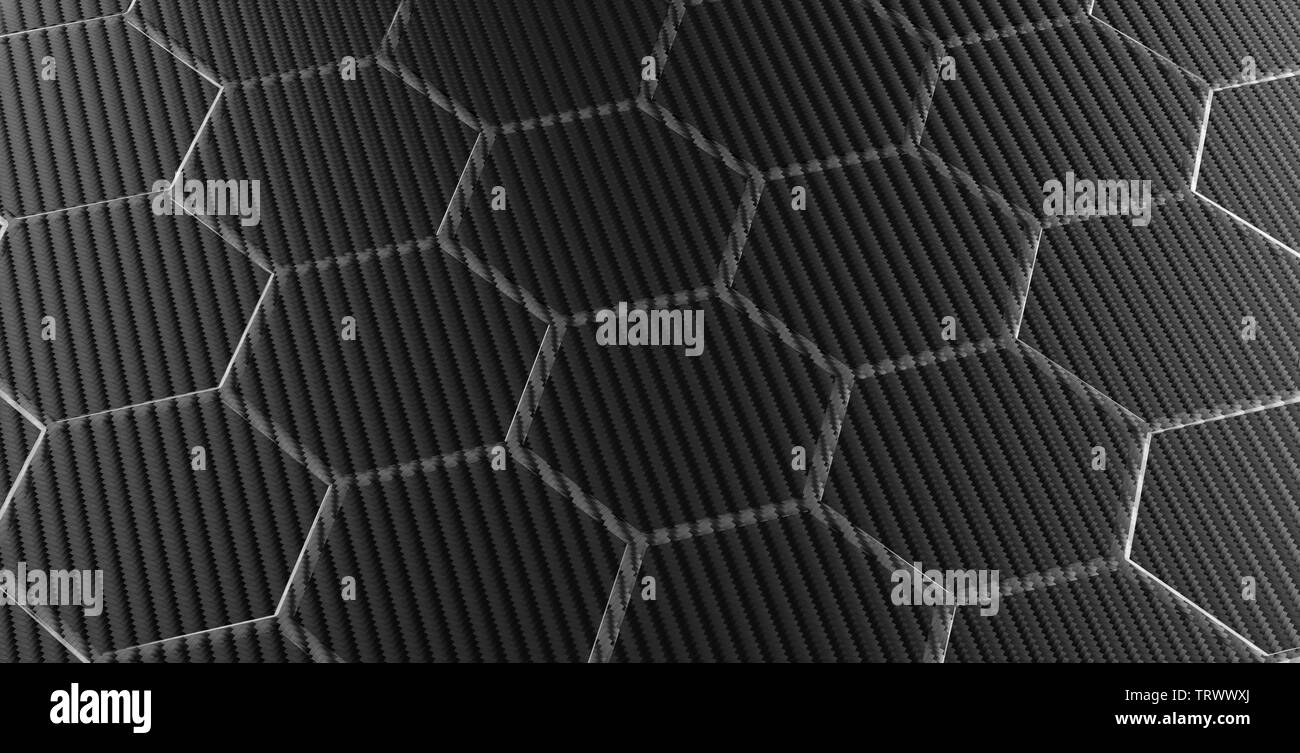 black carbon fiber structure - Illustration Stock Photo - Alamy