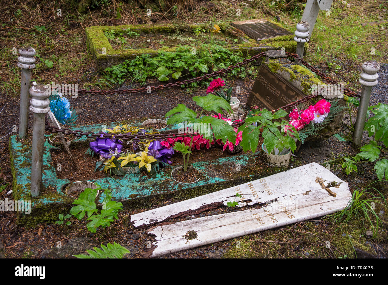 Russian Orthodox cemetery, Sitka, Alaska, USA Stock Photo - Alamy