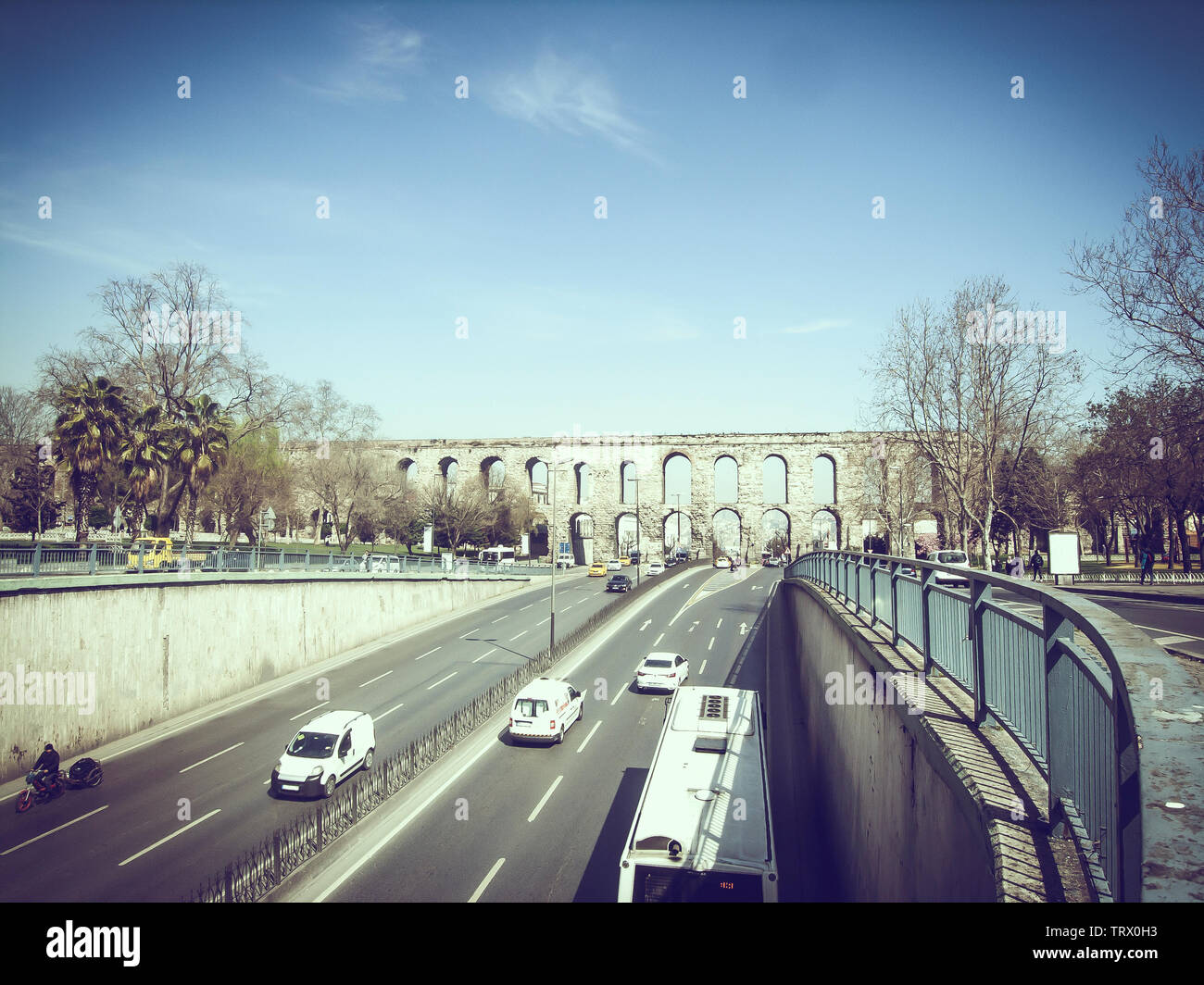 Valens Aqueduct (Bozdogan Kemeri), Turkey, Istanbul .Aqueduct of Valens ...