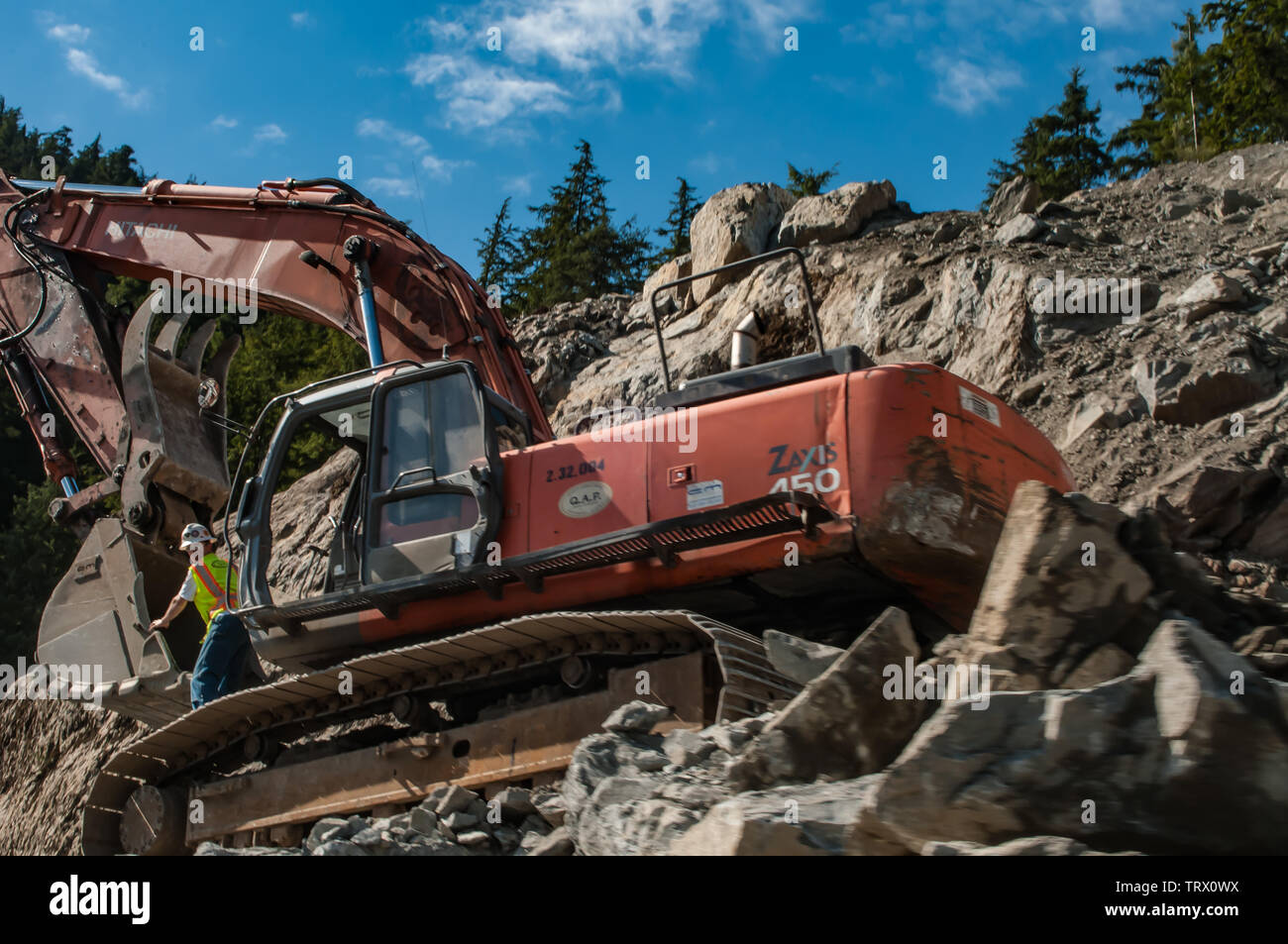 Blue Lake Dam construction site, Sitka, Alaska Stock Photo - Alamy