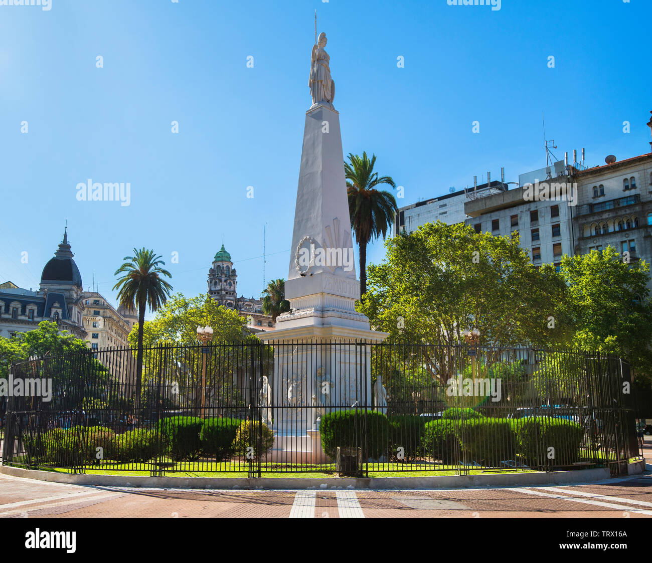 May Pyramid was inaugurated in Plaza de Mayo, becoming Buenos Aires ...