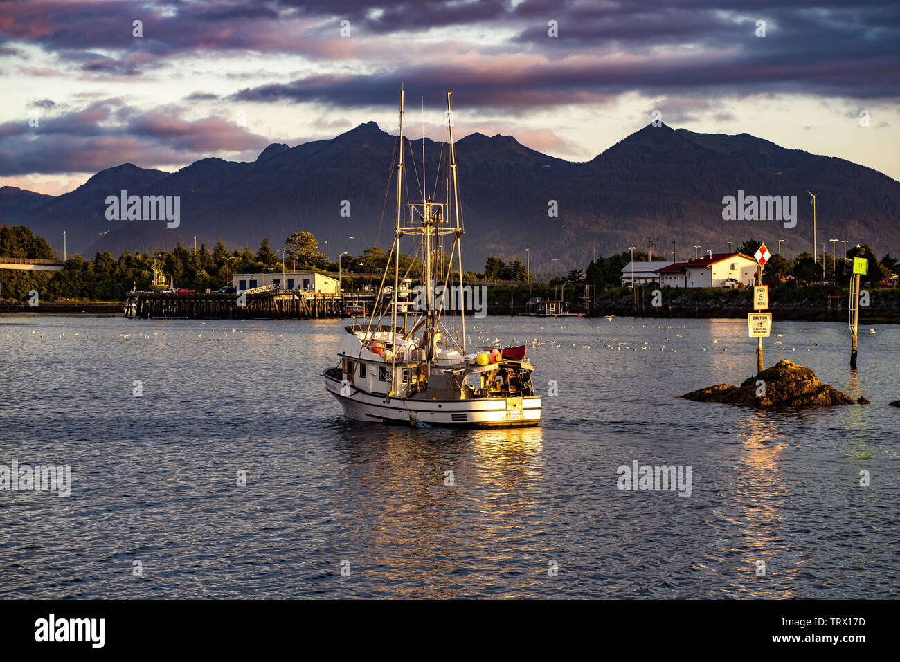 Alaska sitka boats harbor hi-res stock photography and images - Alamy