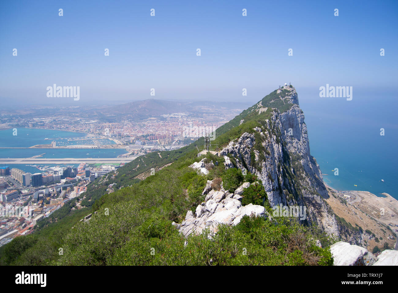 Aerial view of gibraltar hi-res stock photography and images - Alamy