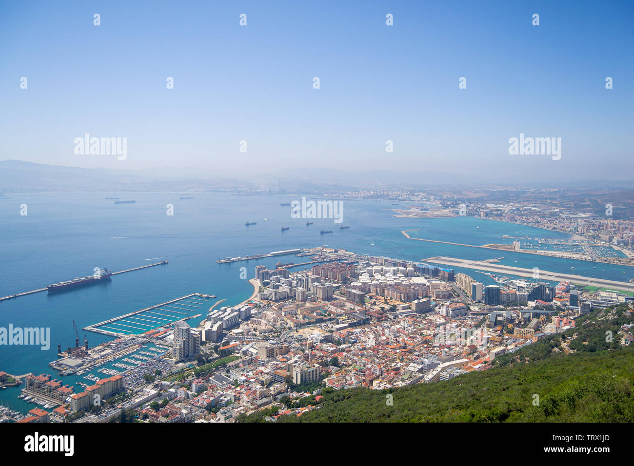 Aerial view of gibraltar hi-res stock photography and images - Alamy