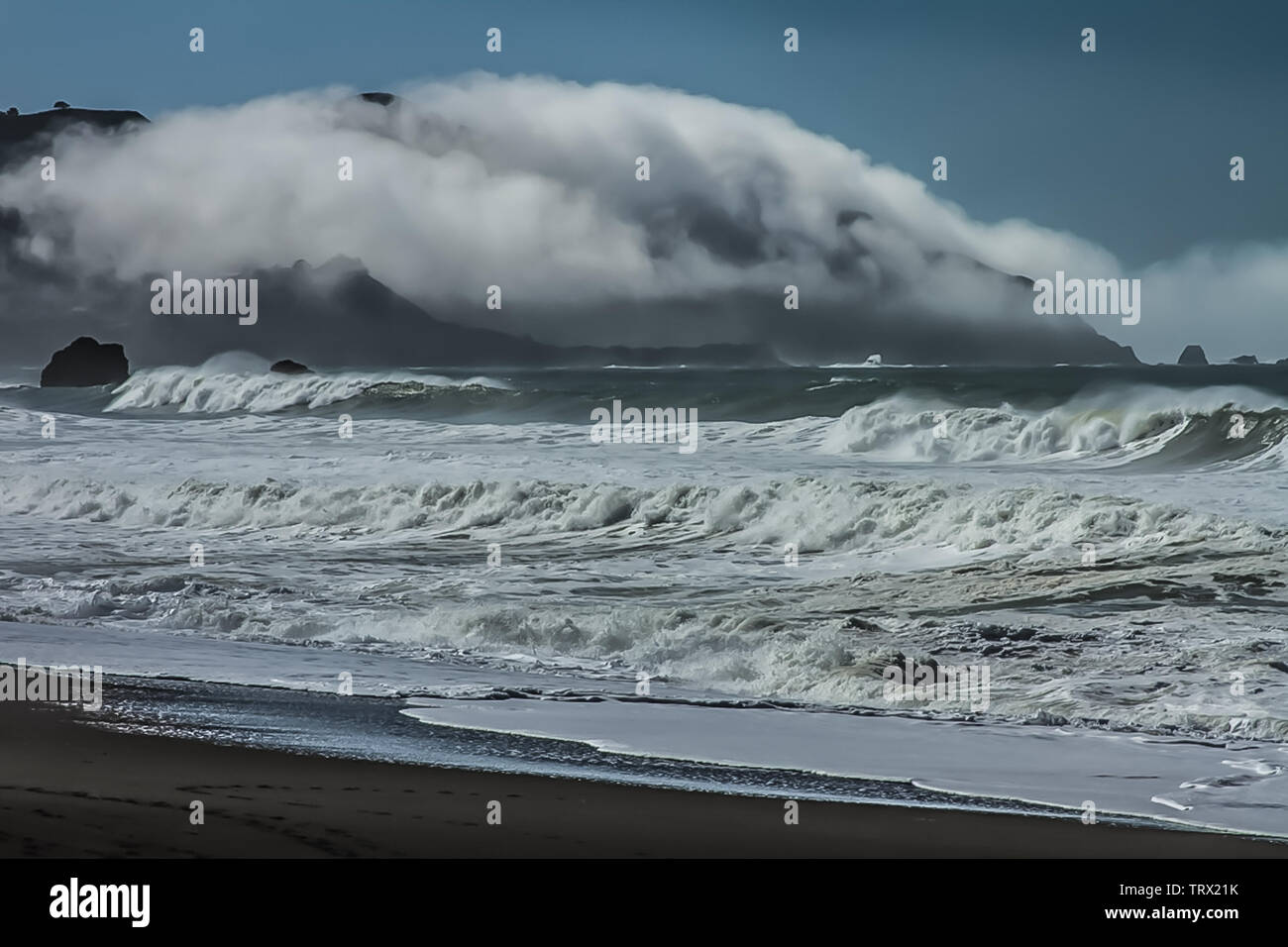 The Pacifica Sharp Beach Stock Photo - Alamy