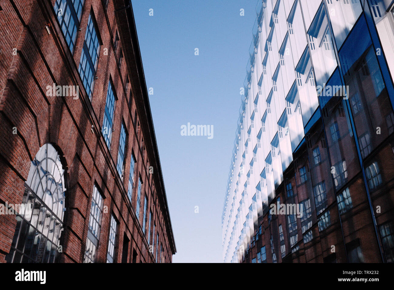 Color contrast in buildings, Oslo, Norway Stock Photo - Alamy