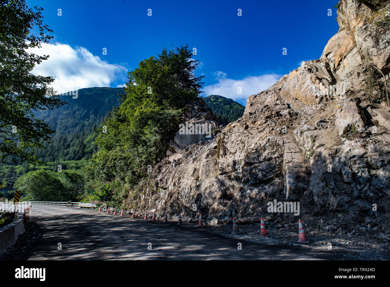 Blue Lake Dam construction site, Sitka, Alaska Stock Photo - Alamy