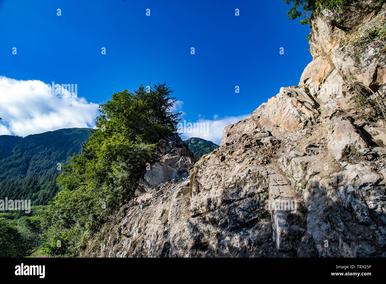 Blue Lake Dam construction site, Sitka, Alaska Stock Photo - Alamy